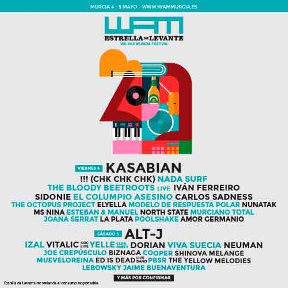 El WAM anuncia su cartel por días