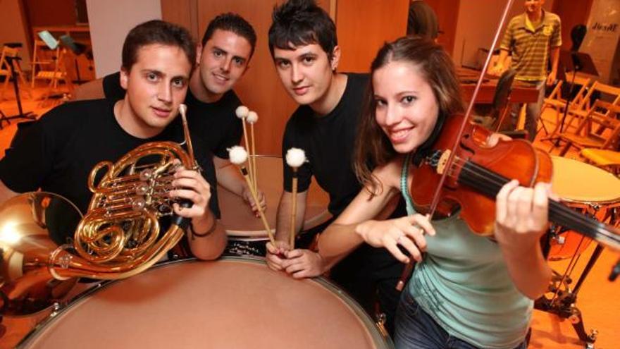 Quinteto alicantino en la Joven Orquesta Nacional