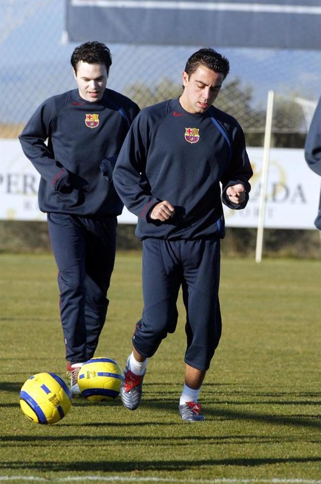 Fotos | Xavi e Iniesta, un tándem histórico.