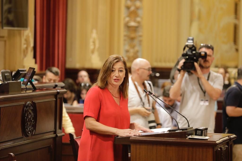 Así ha sido la intervención de Francina Armengol en la sesión de ...