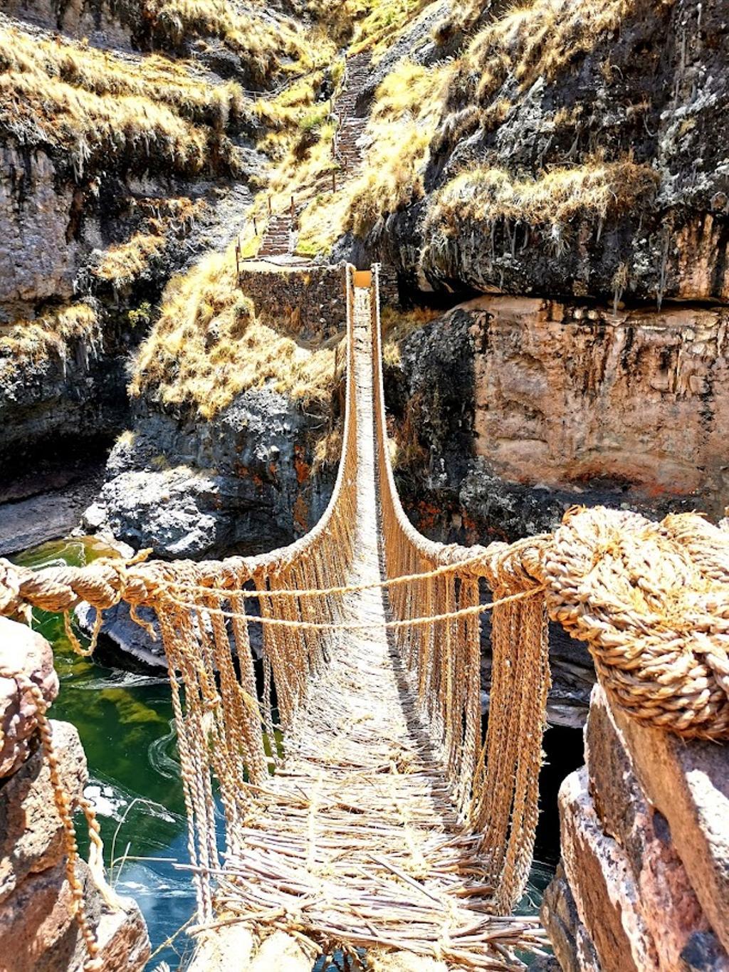 PUENTE INCA | Descubriendo Q'eswachaka, el último puente inca que queda ...