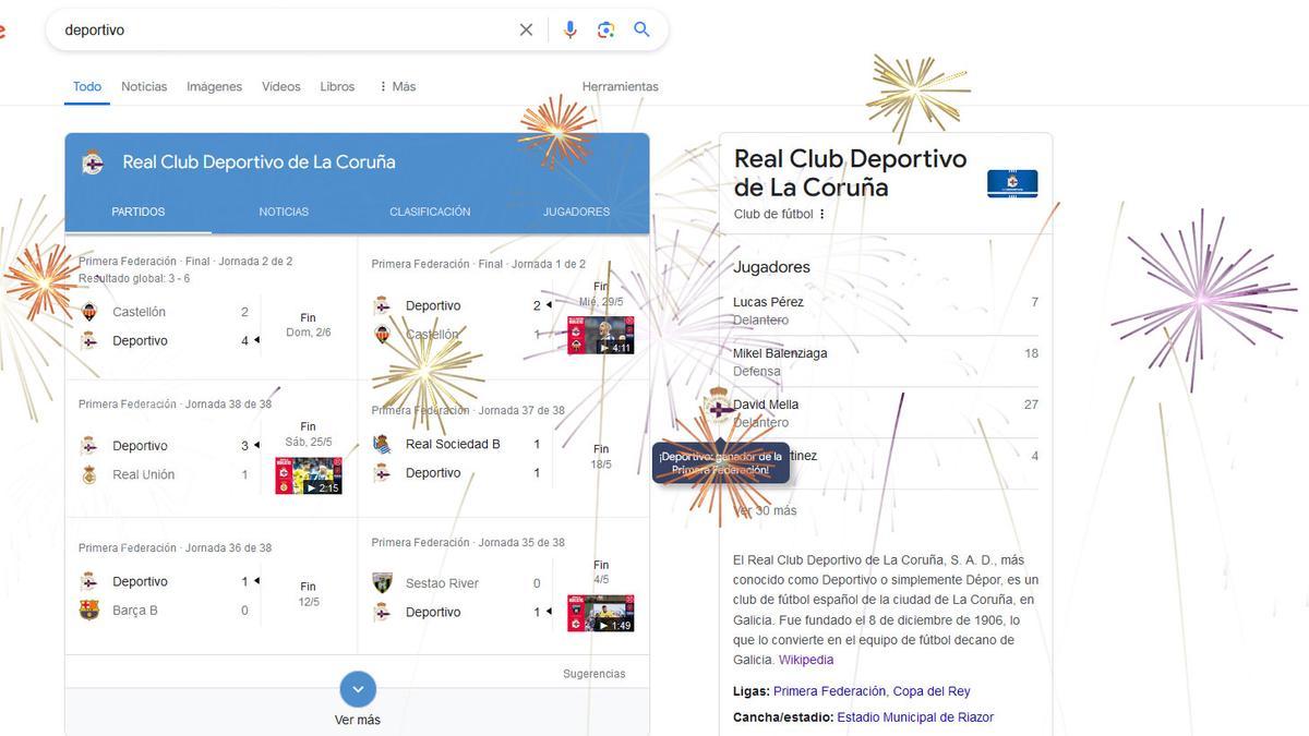 Deportivo en Google | La fiesta del Deportivo llega a la nube