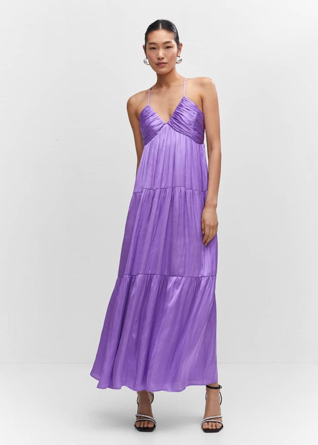 5 vestidos morados de Mango que te harán amar (más todavía) este color ...