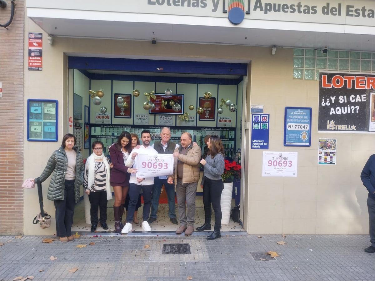 El tercer premio deja 11,8 millones en la Comunitat Valenciana con el 90693
