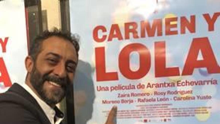 El actor en «Carmen y Lola» Moreno Borja, en Alicante