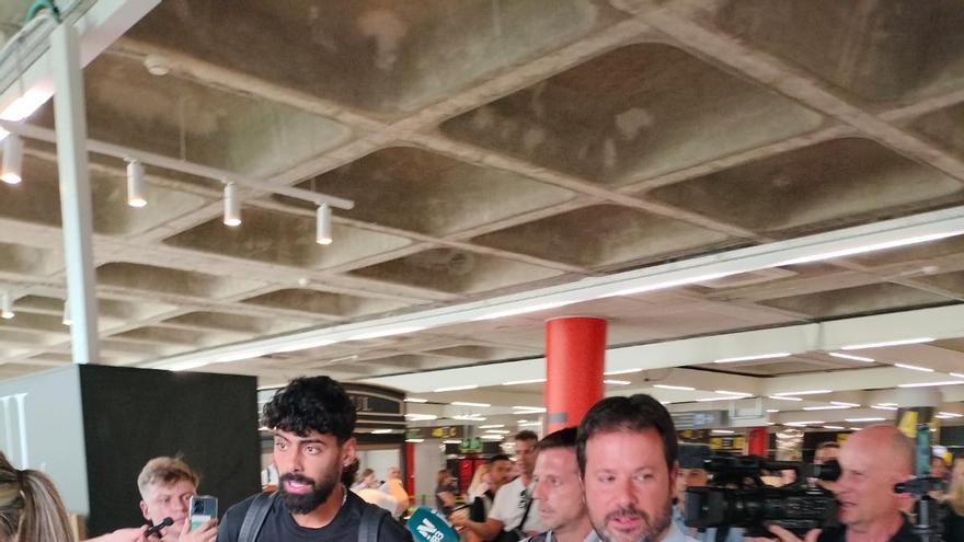 Samú Costa ya está en Mallorca: "Estoy contento de estar aquí"