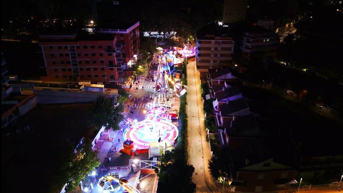 Así se ve la Fira de Xàtiva a vista de dron