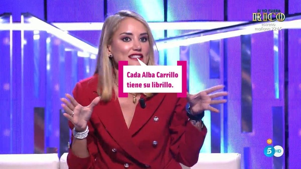 Alba Carrillo, de morrillos por la relación de su ex, Santi Burgoa, con ...