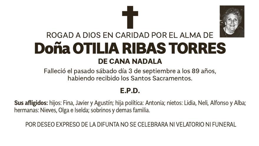 Esquela Otilia Ribas Torres - Diario de Ibiza