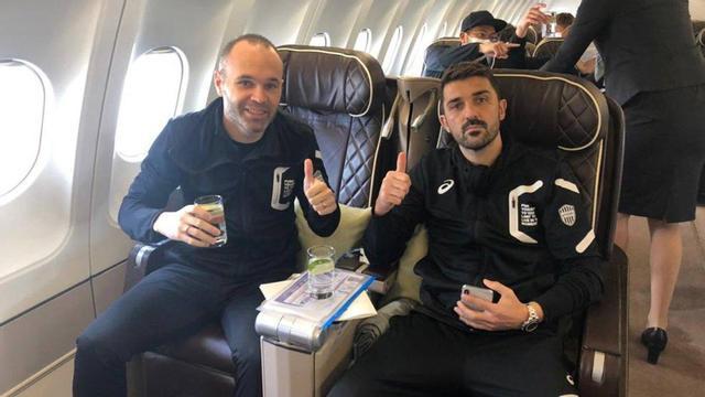Iniesta y Villa preparan la pretemporada en Los Ángeles