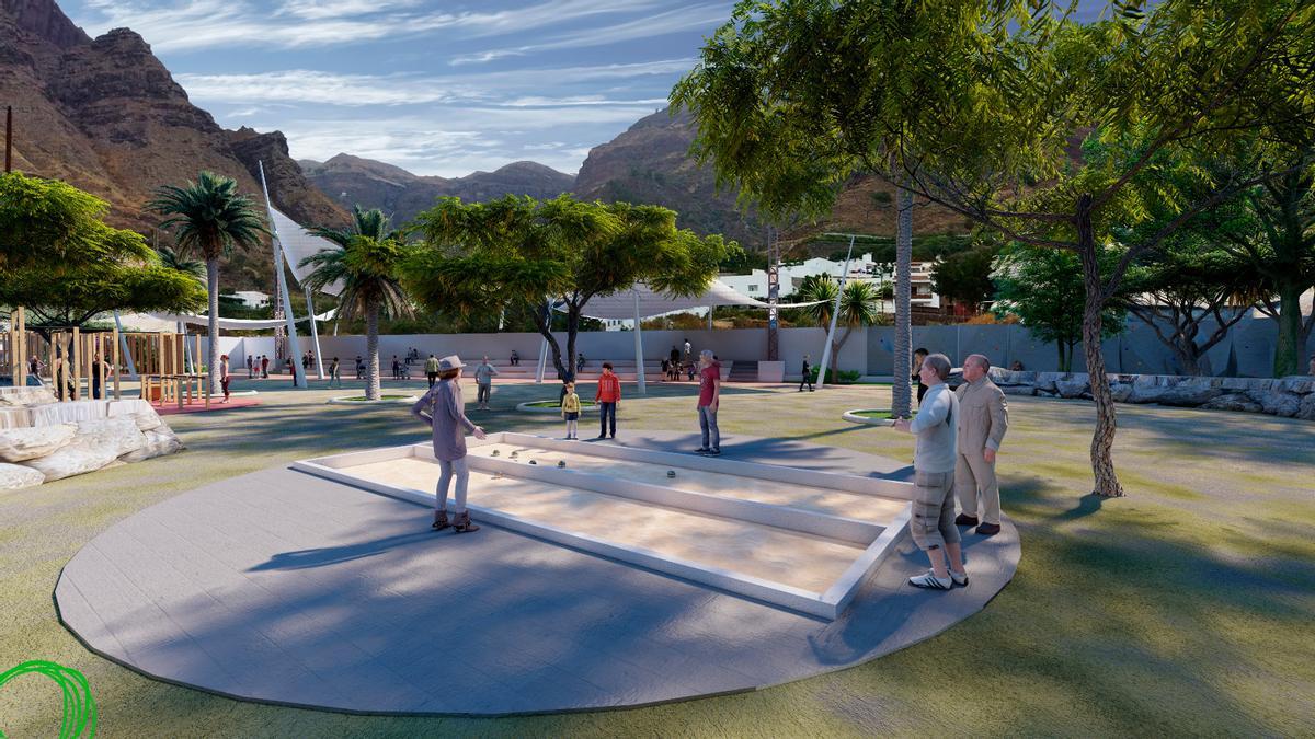 El parque de Las Charcas será un gran espacio verde y de ocio para Agaete