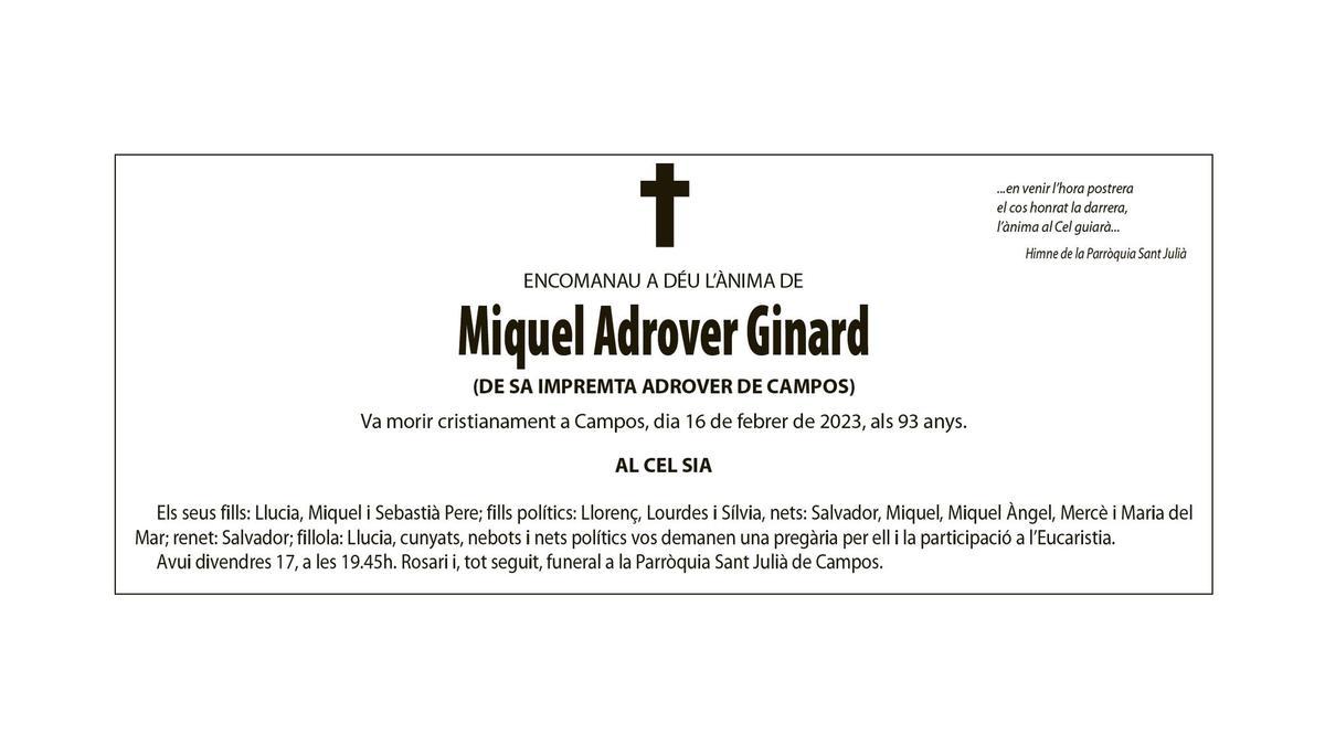 Miquel Adrover Ginard