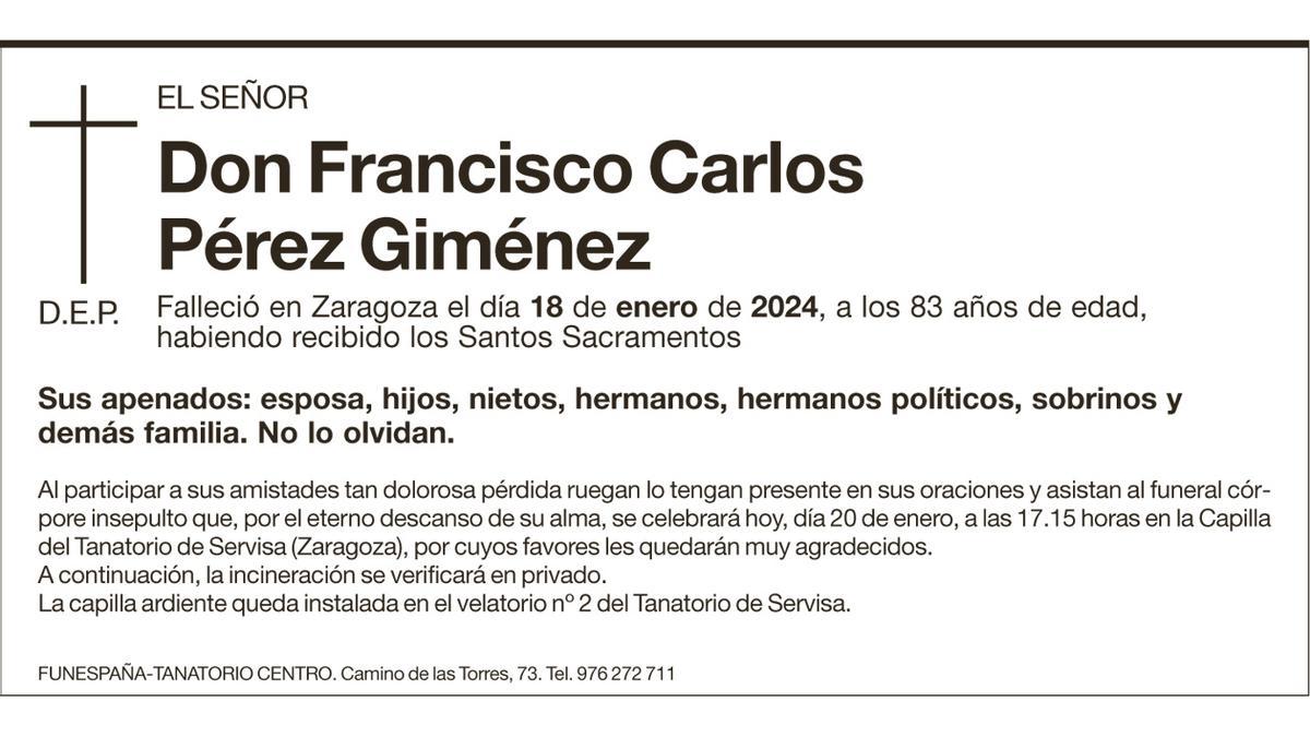 Francisco Carlos Pérez Giménez