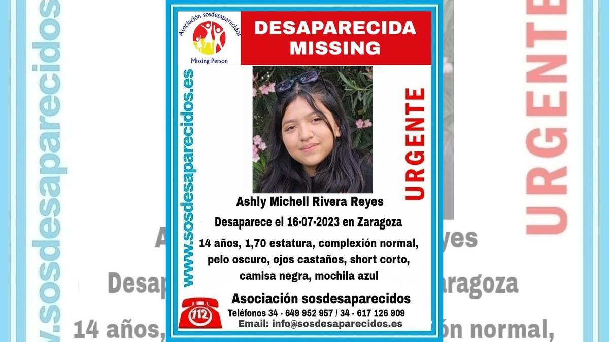 Alerta desaparecida Zaragoza | Desaparece una menor de 14 años en Zaragoza