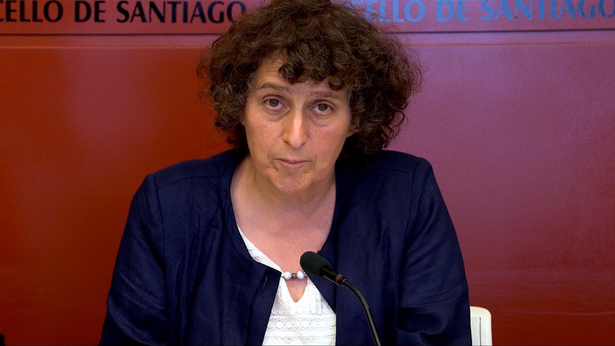 Goretti Sanmartín fala do acontecido na Porta Santa da Catedral