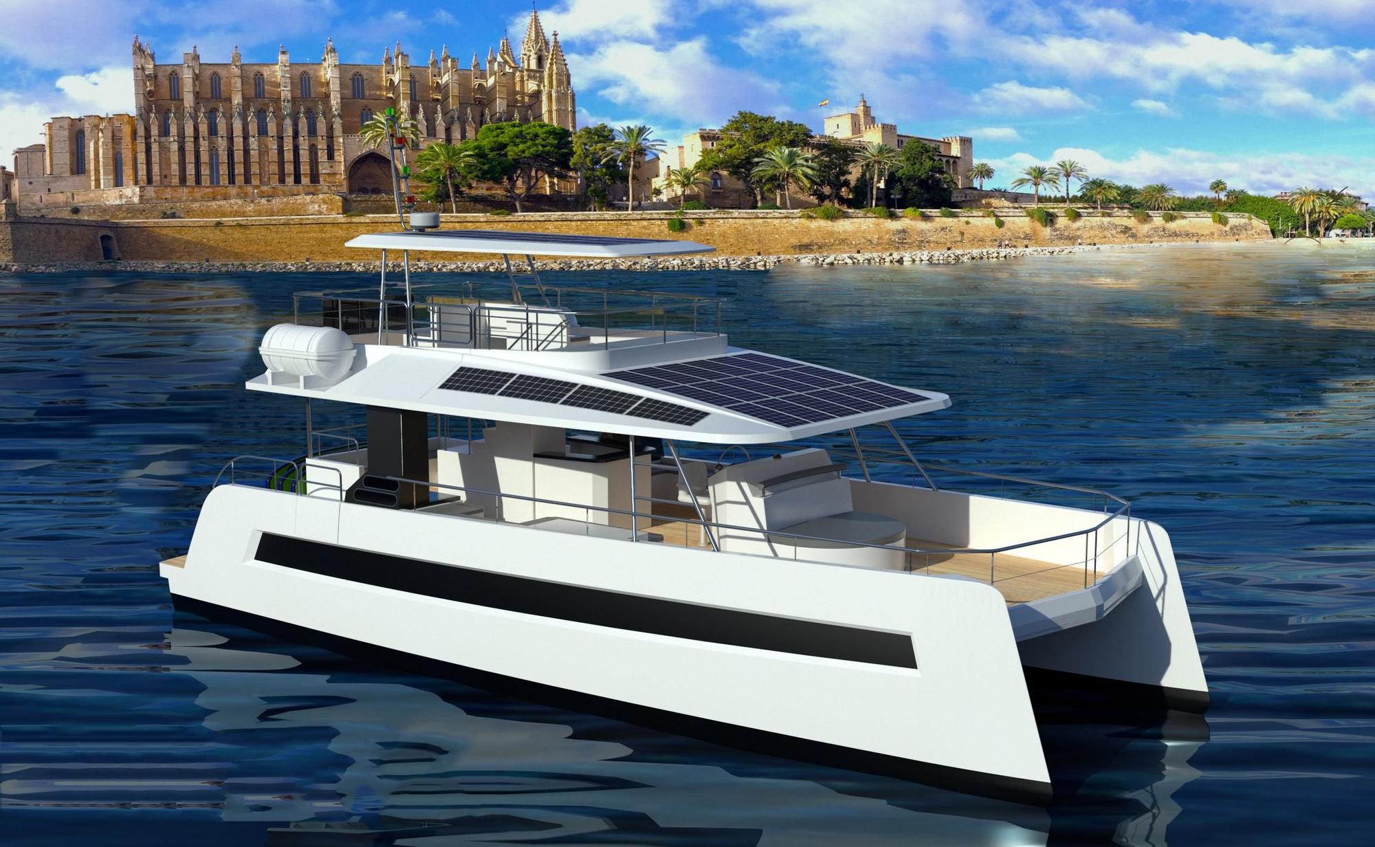 Un barco golondrina eléctrico para navegar por la costa de Mallorca ...