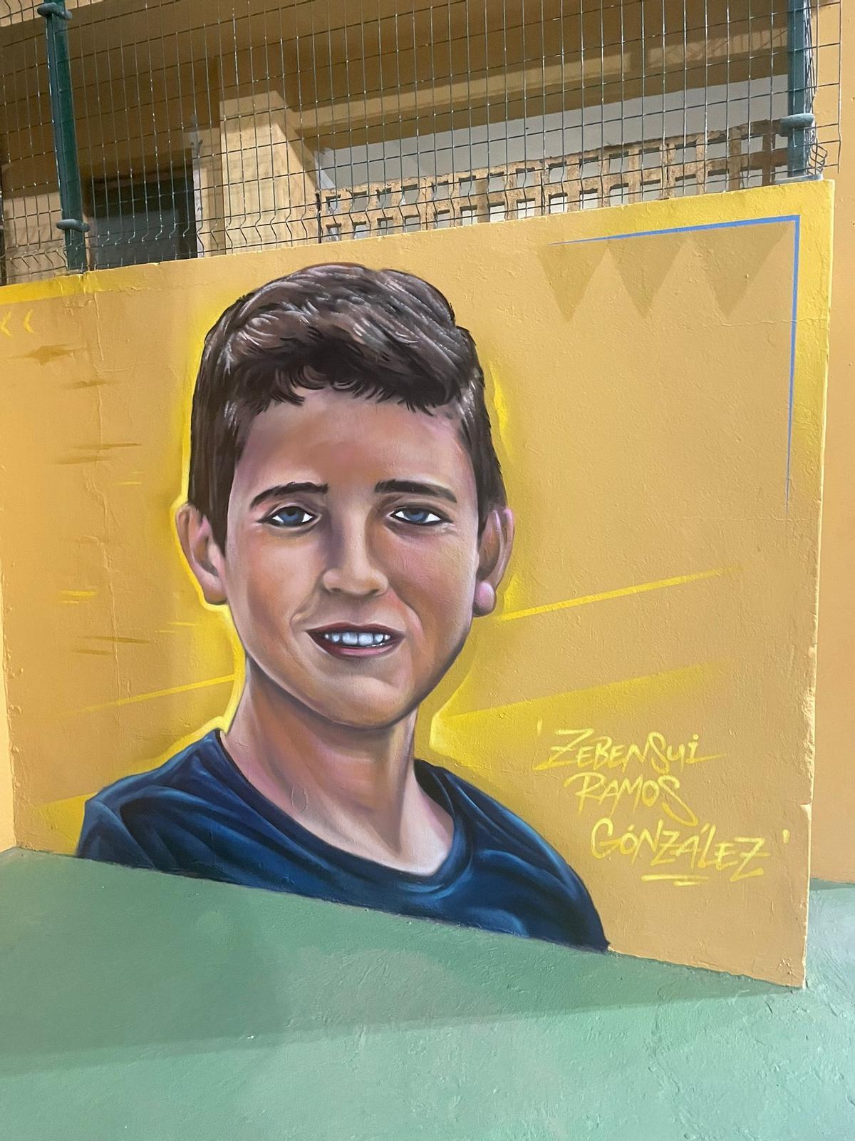 La cancha de los sueños de Gáldar se llama Zeben y tiene un mural con ...