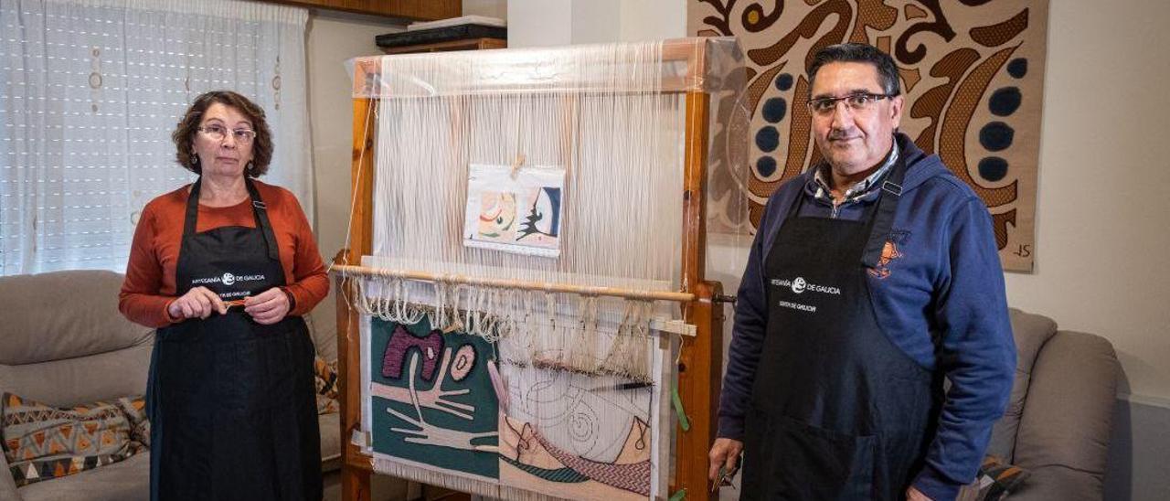 Los viejos oficios: Fina Sedes y Xabier Rodríguez, artesanos textiles