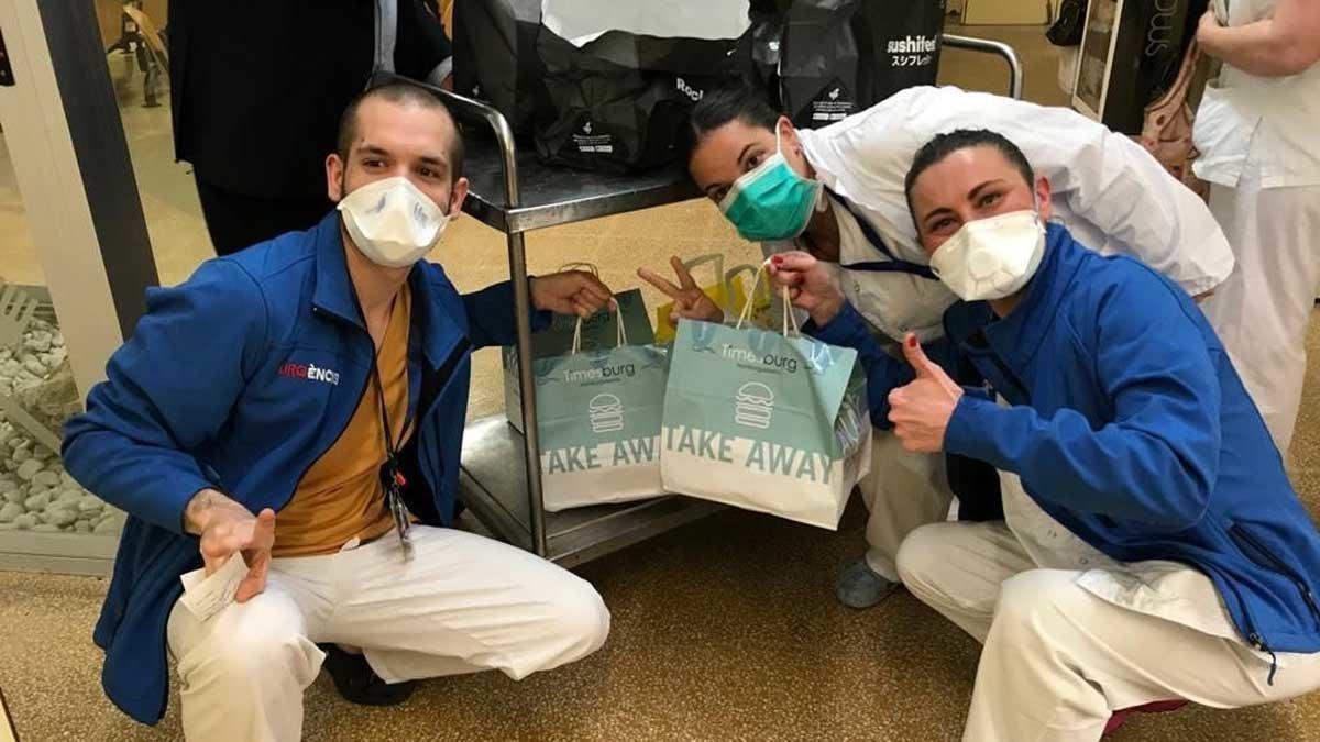 Seis empresas "delivery" Barcelona reparten comida a los hospitales