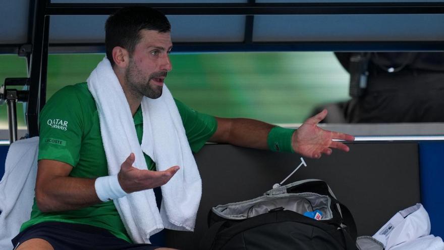 Djokovic advances at Australian Open after Musetti retires due to ...