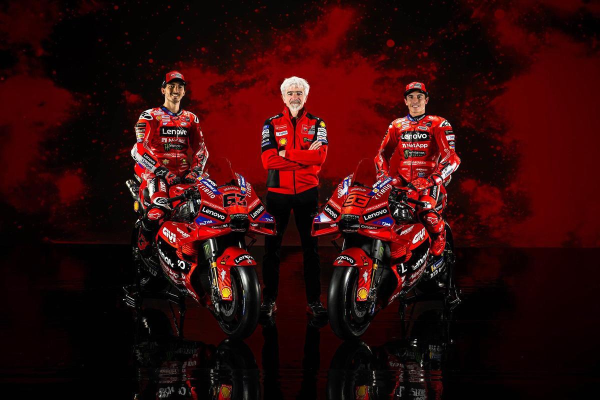 Presentación de Marc Márquez y Pecco Bagnaia con Ducati, en directo