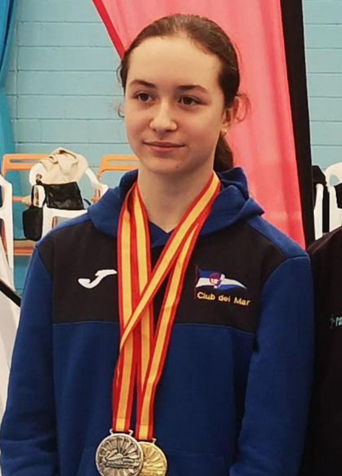 Doblete de Inés Poncela en el Nacional sub 13