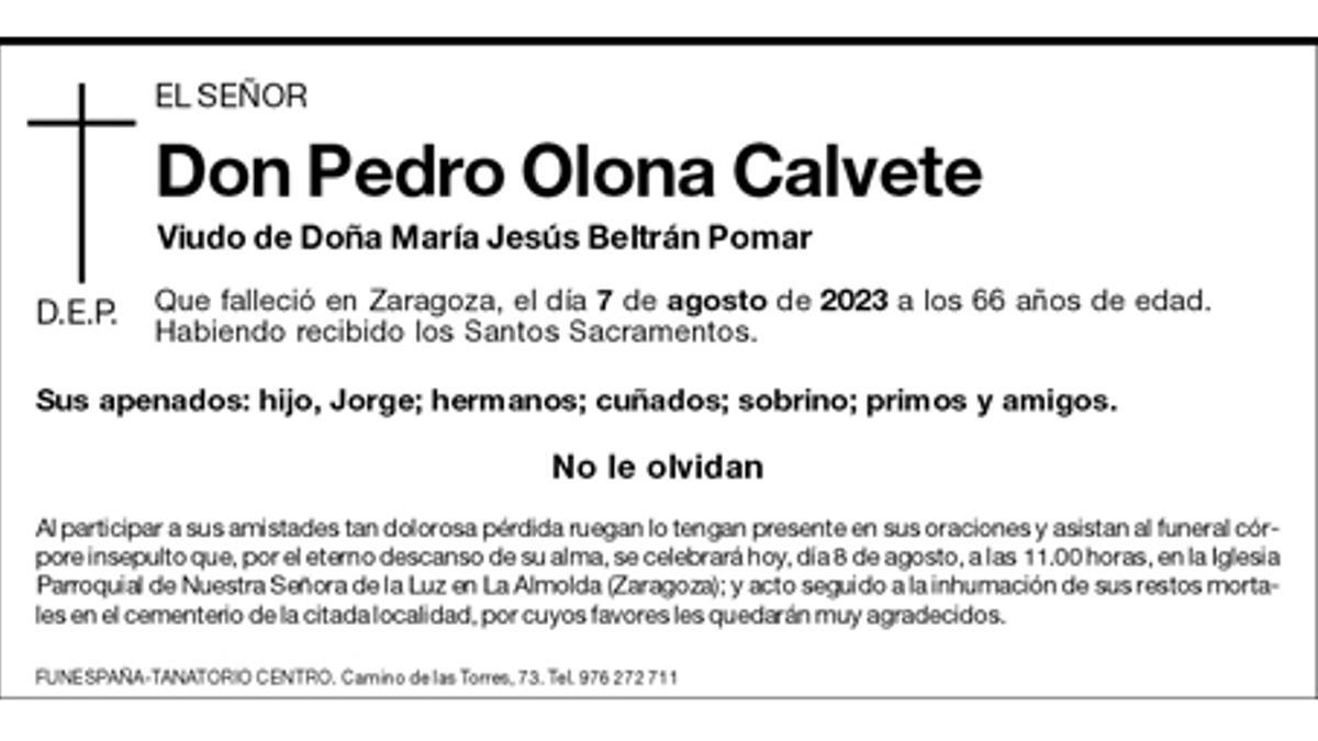 Pedro Olona Calvete