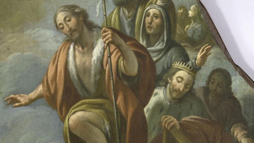 El Museu Comarcal exposa la restauració d'un quadre barroc d'Antoni ...