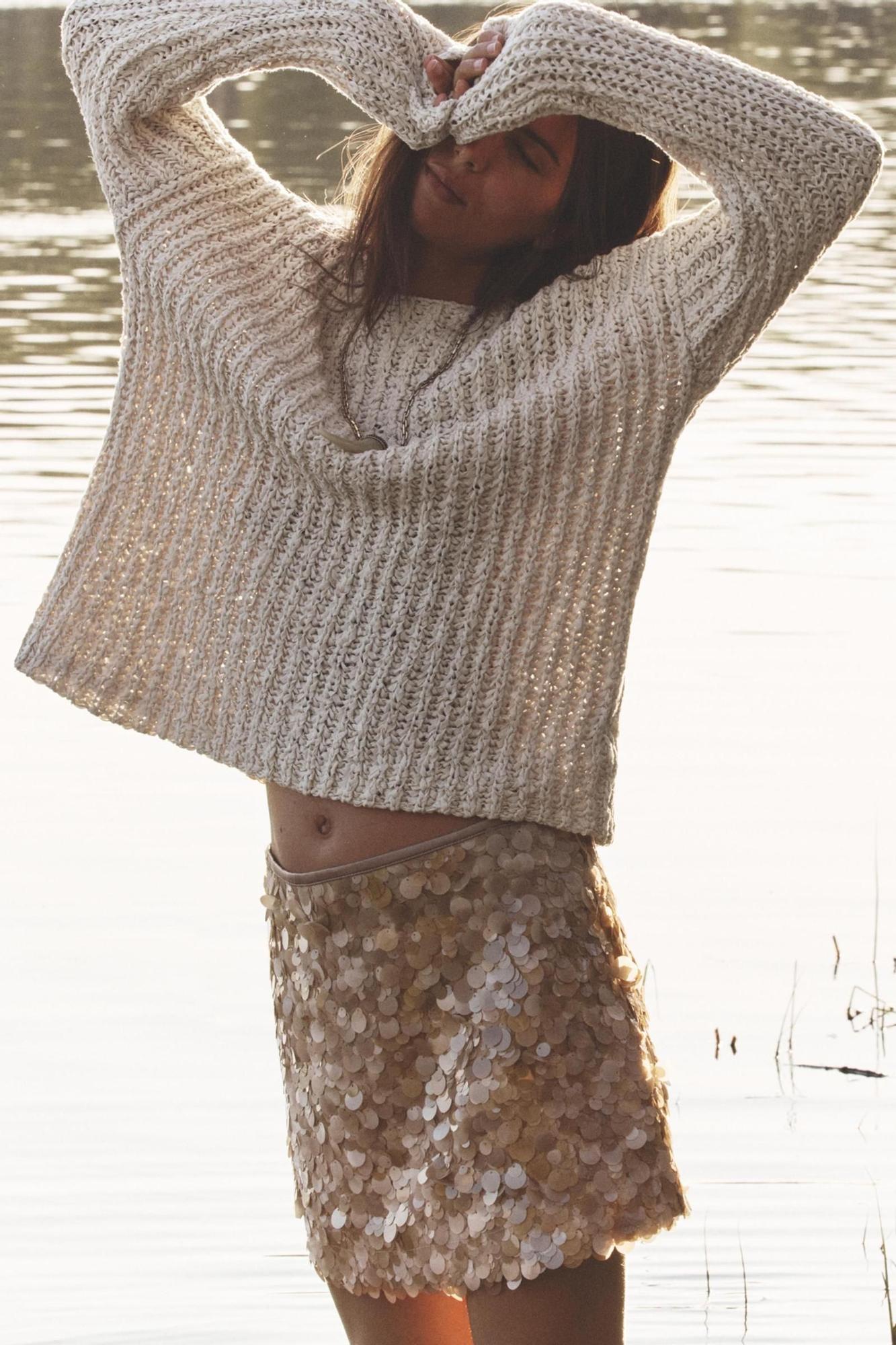 MINIFALDA LENTEJUELAS ZARA | Una prenda especial para lucir durante todo el año con looks de día ...