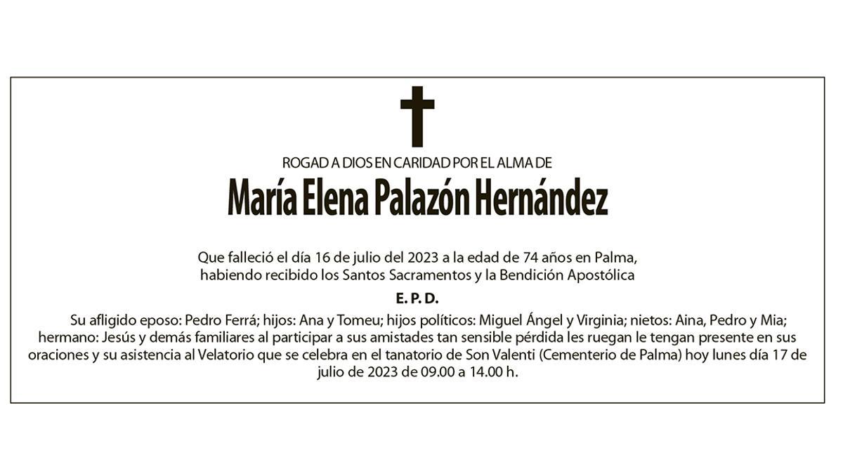 María Elena Palazón Hernández