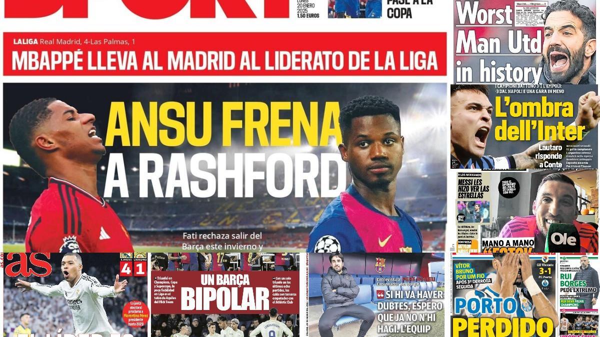 Fotos | Las portadas de los periódicos deportivos de hoy, lunes 20 de ...