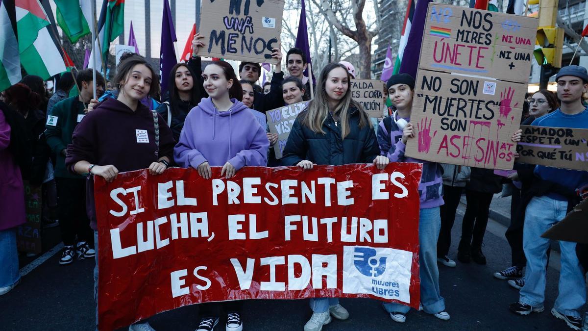 EN IMÁGENES | Manifestación del 8M 2024 en Zaragoza - El Periódico de Aragón