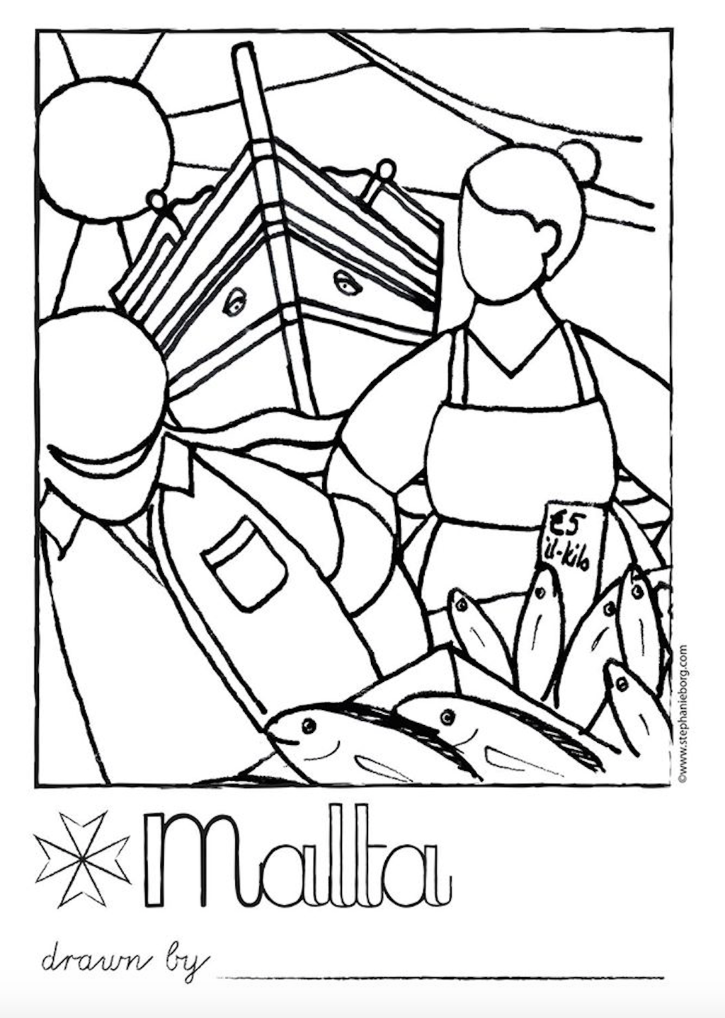 Colorear Malta: otra forma de viajar... hasta que podamos viajar - Viajar