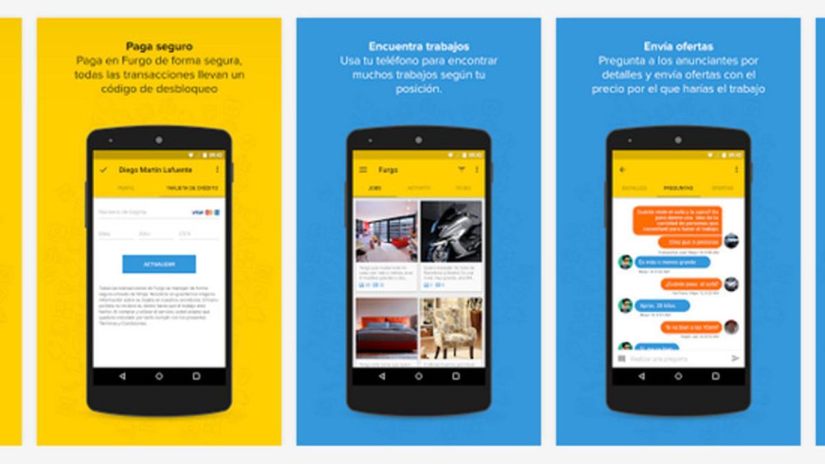 Furgo, Aplicación para encontrar un transportista al mejor precio