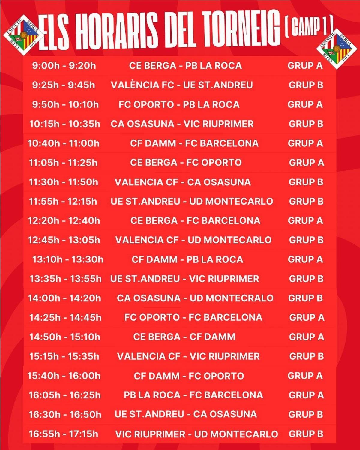 Futbol base: El Torneig Ciutat de Berga oferirà diumenge un gran ...