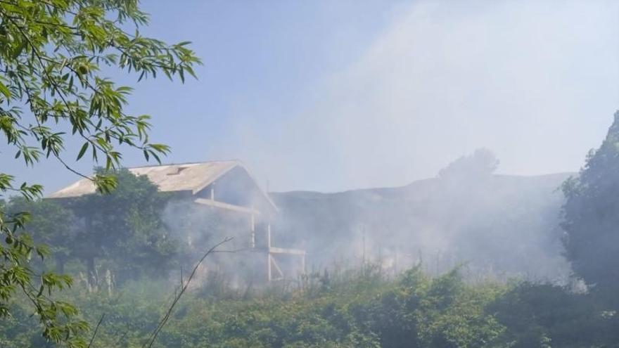 Conato de fuego en la Barraca