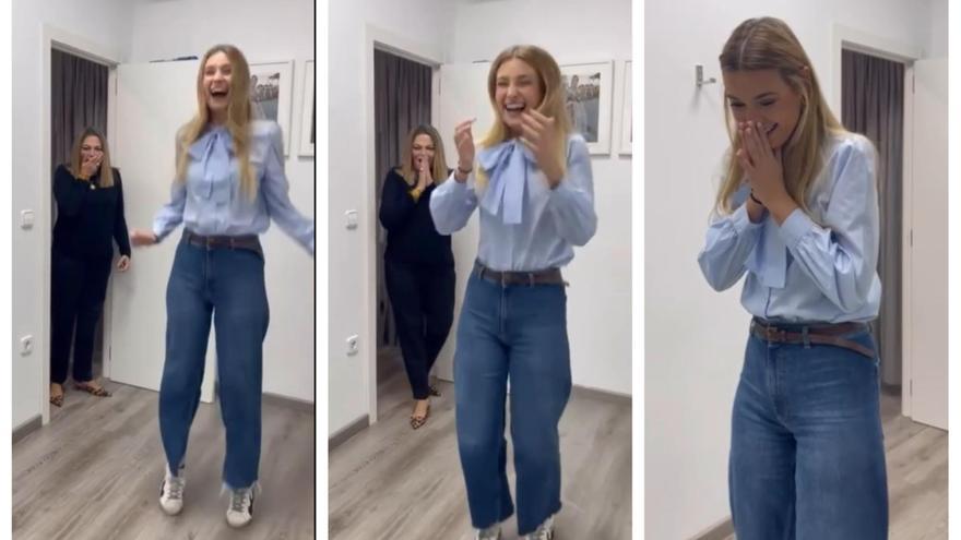 La viral reacción de la fallera mayor ante su espolín