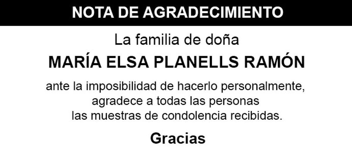 Nota María Elsa Planells Ramon