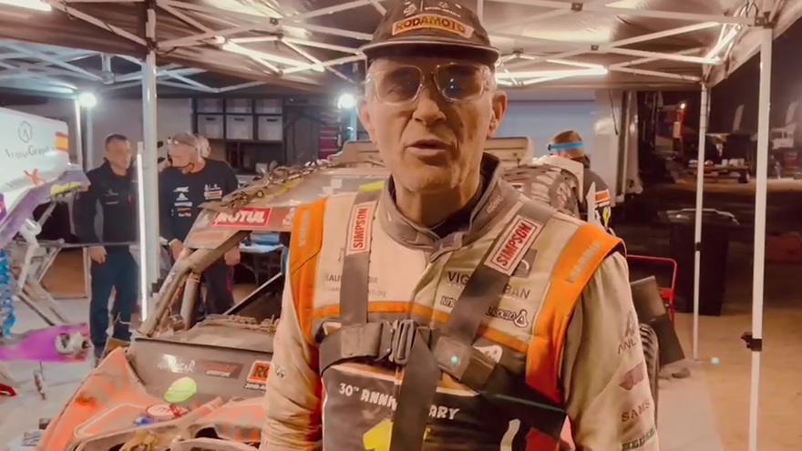 El vigués Ricardo Ramilo descubre la dureza del Dakar: tres vueltas de campana y avería