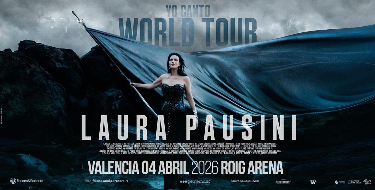 Concierto | Laura Pausini actuará en el Roig Arena el 4 de abril