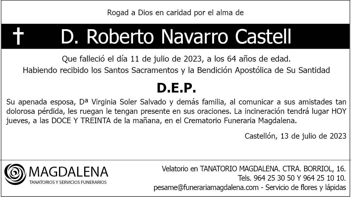D. Roberto Navarro Castell