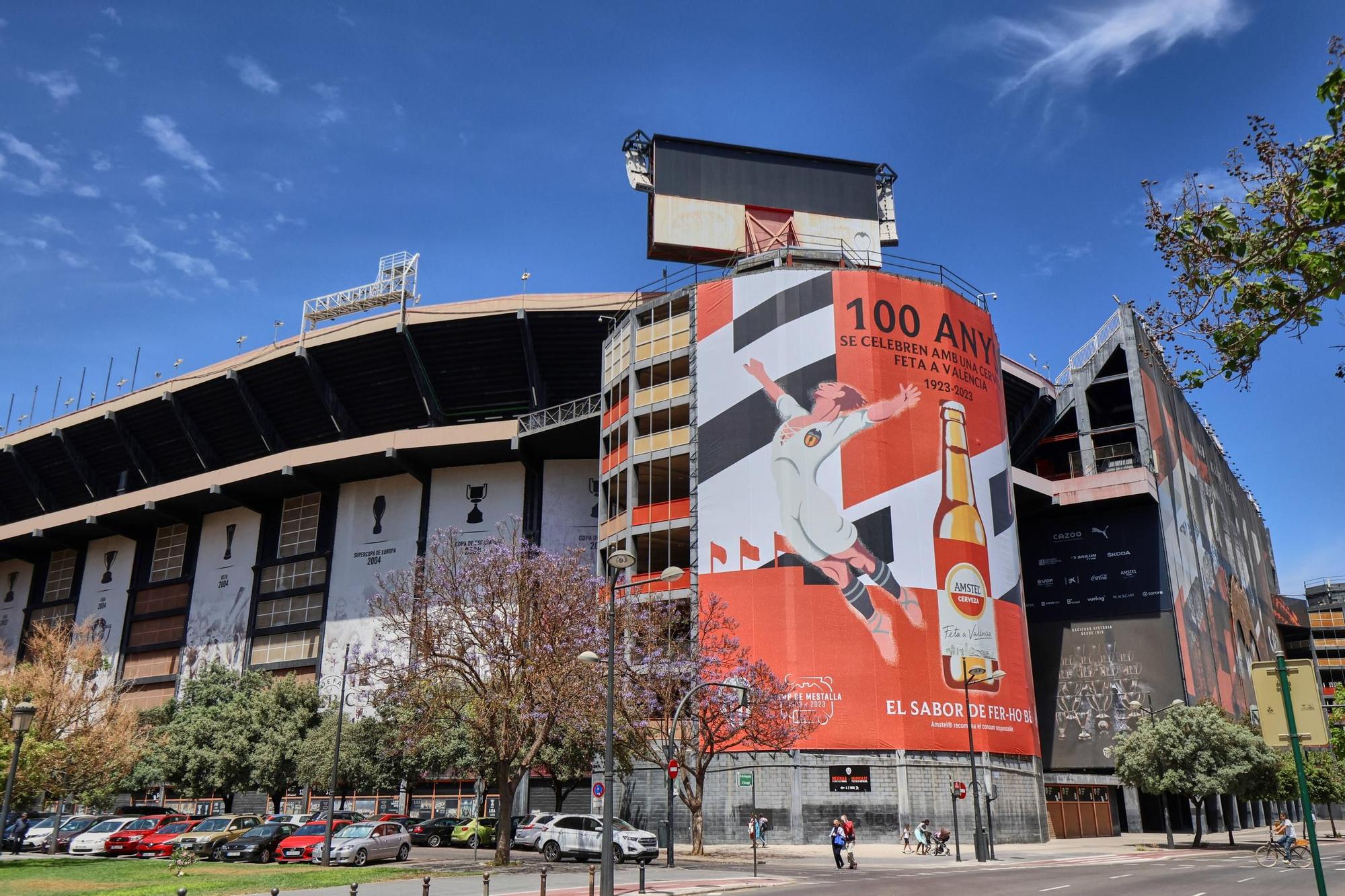 Así está el viejo Mestalla para su centenario