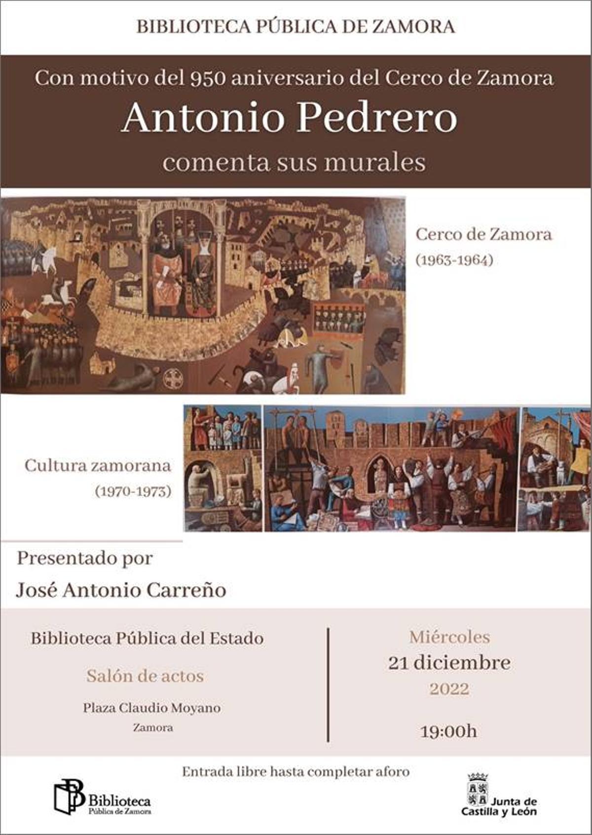 Antonio Pedrero desgranará sus murales del Cerco en la Biblioteca ...