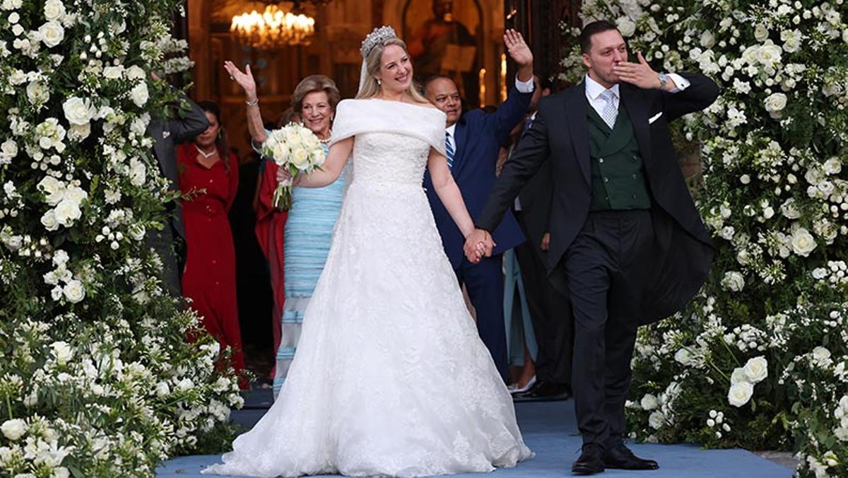Teodora de Grecia y Matthew Kumar contraen matrimonio en Atenas
