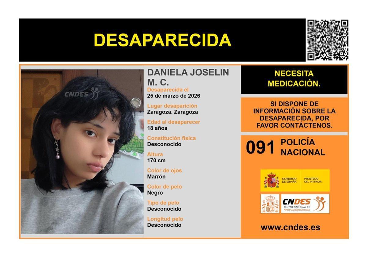 Alerta en Zaragoza por la desaparición de una joven de 18 años que ...