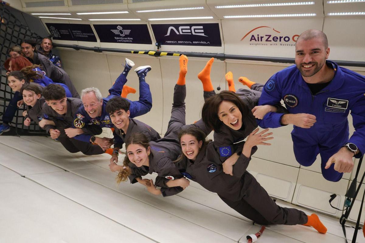 Una alumna malagueña se convierte en astronauta por un día