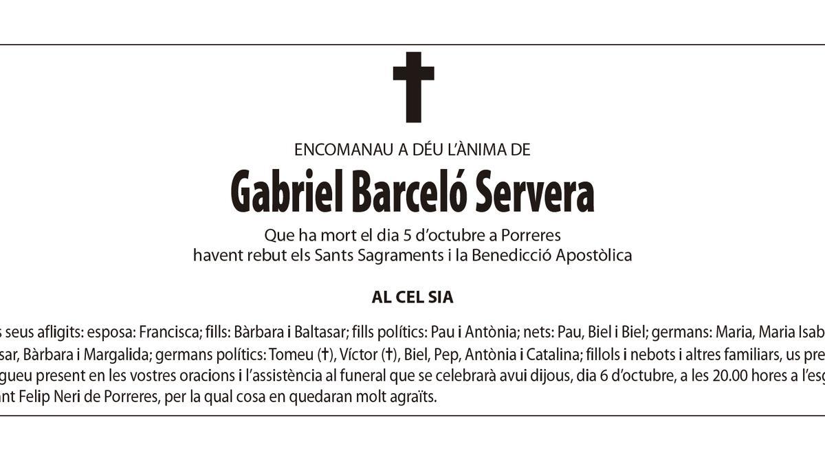 Gabriel Barceló Servera