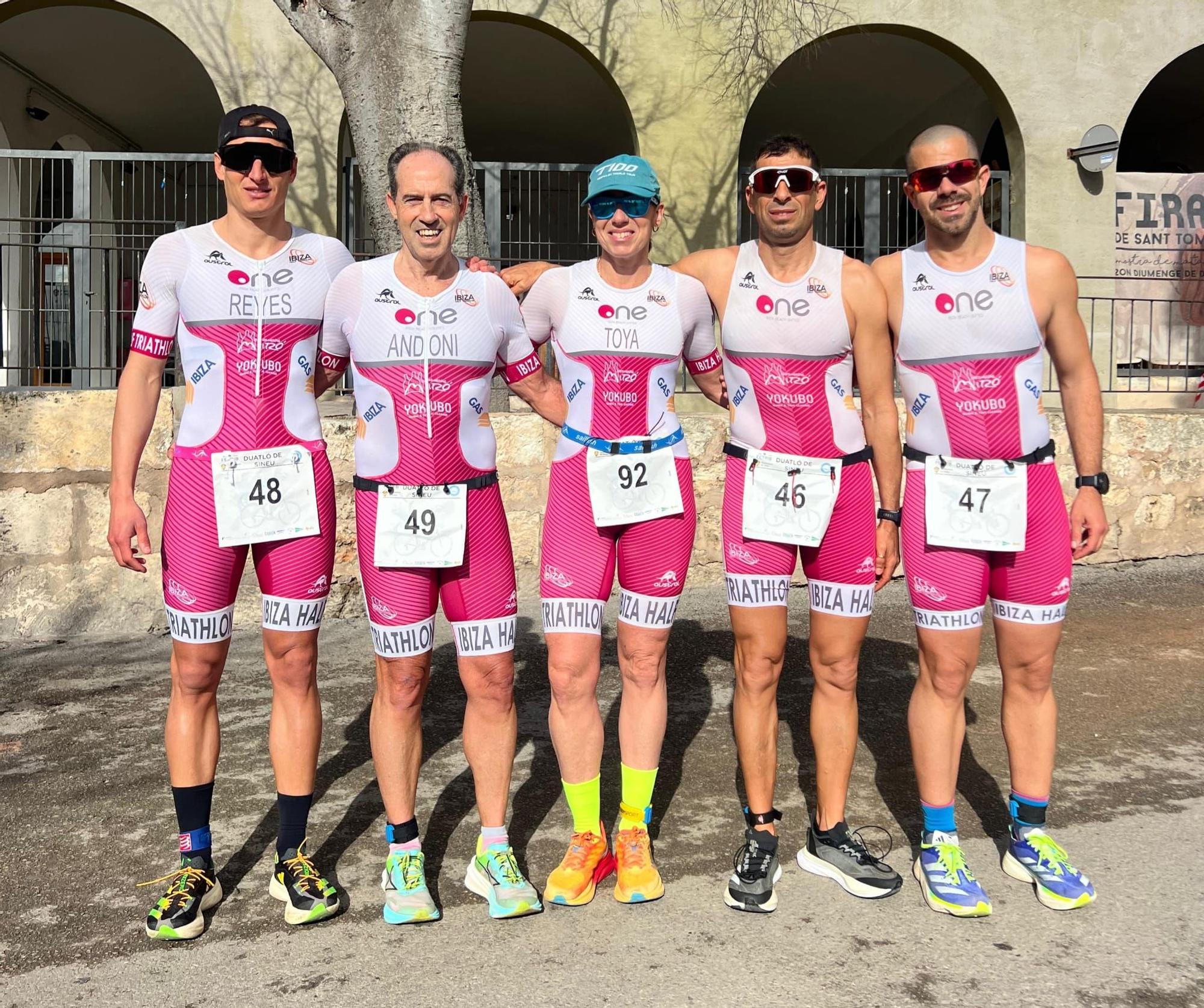 Triatlón Ibiza: Buena actuación de los equipos ibicencos en el Duatlón de Sineu
