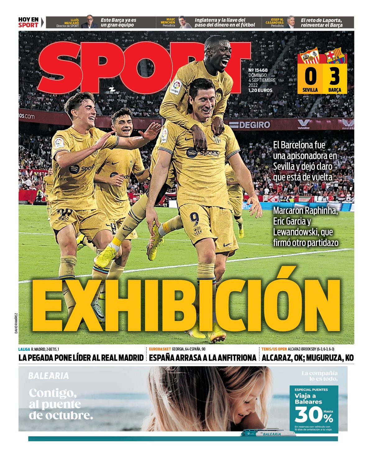 Esta Es La Portada De SPORT De Hoy Domingo 4 De Septiembre De 2022 esta-es-la-portada-de-sport-de-hoy-domingo-4-de-septiembre-de-2022