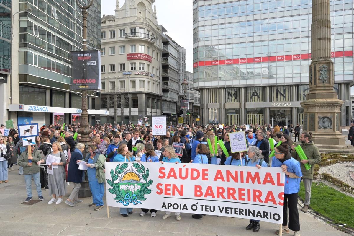 Los veterinarios de A Coruña: «No pararemos hasta que nos escuchen»